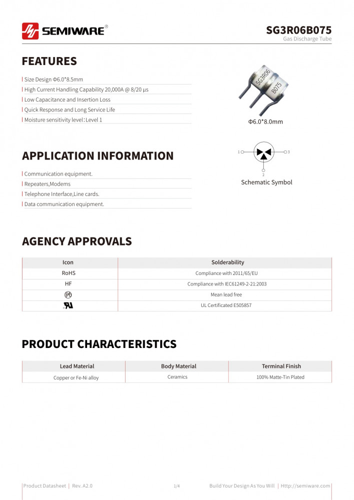 SG3R06B075 product document page 1
