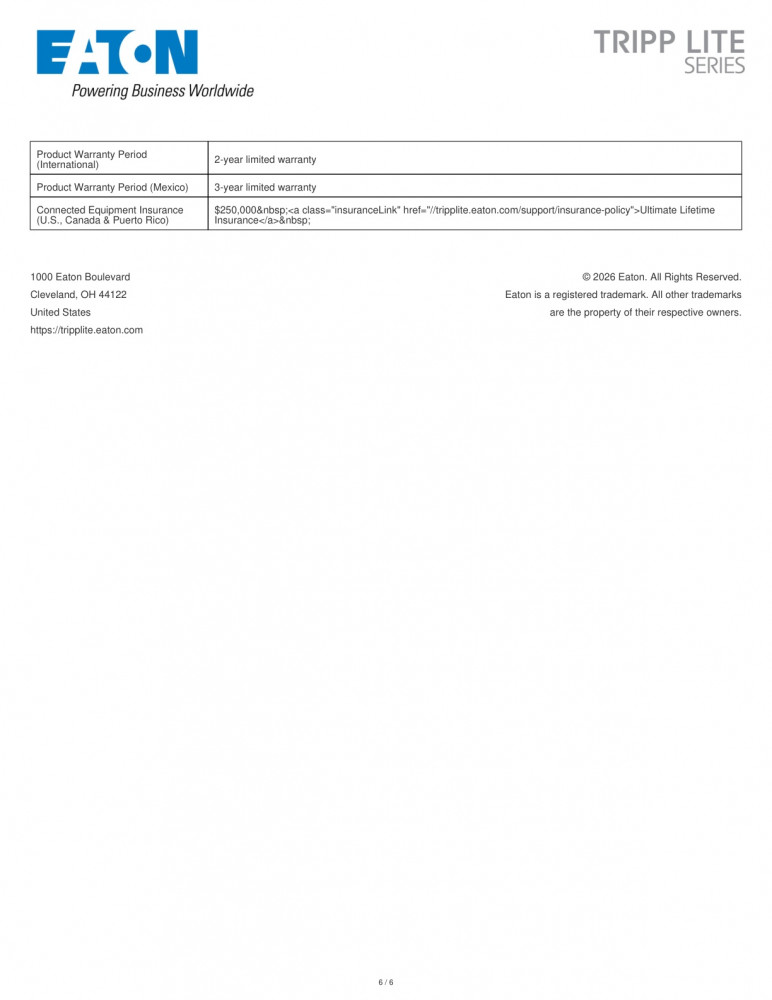 SMART1500LCD technical document page 6