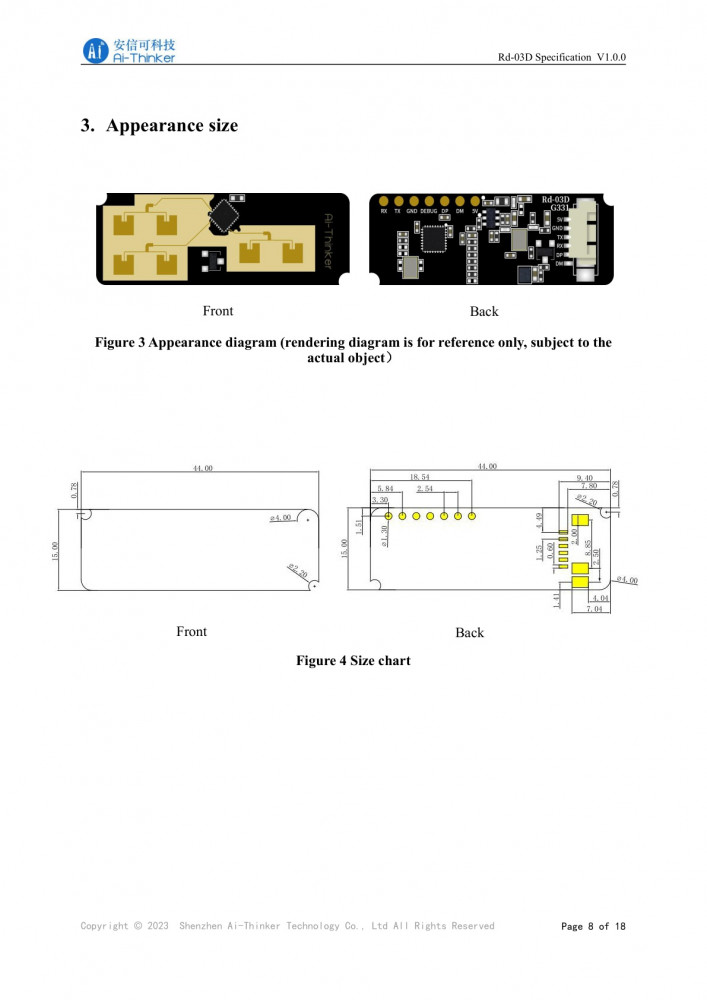 Rd-03D specification page 8