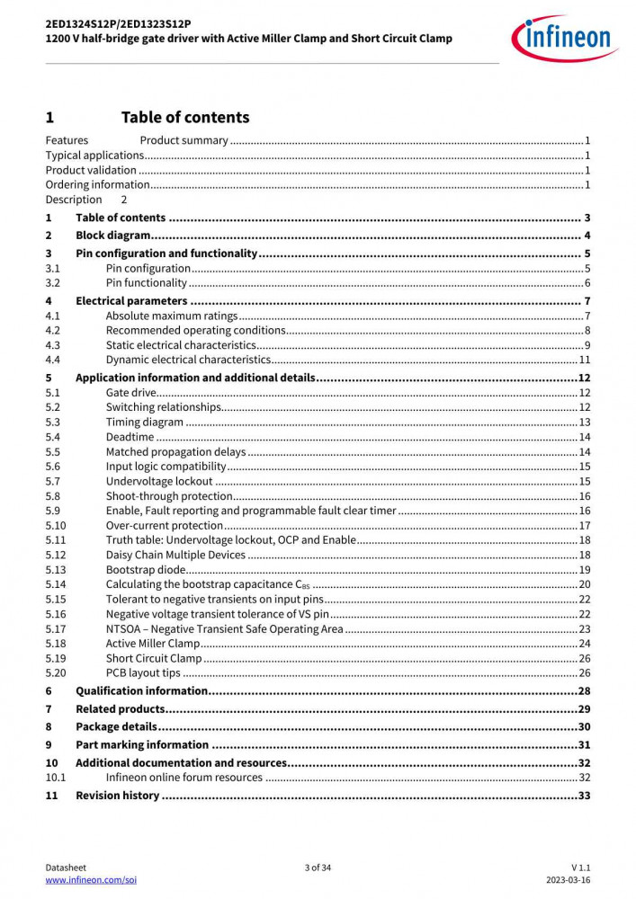 2ED1324S12PXUMA1 datasheet page 3