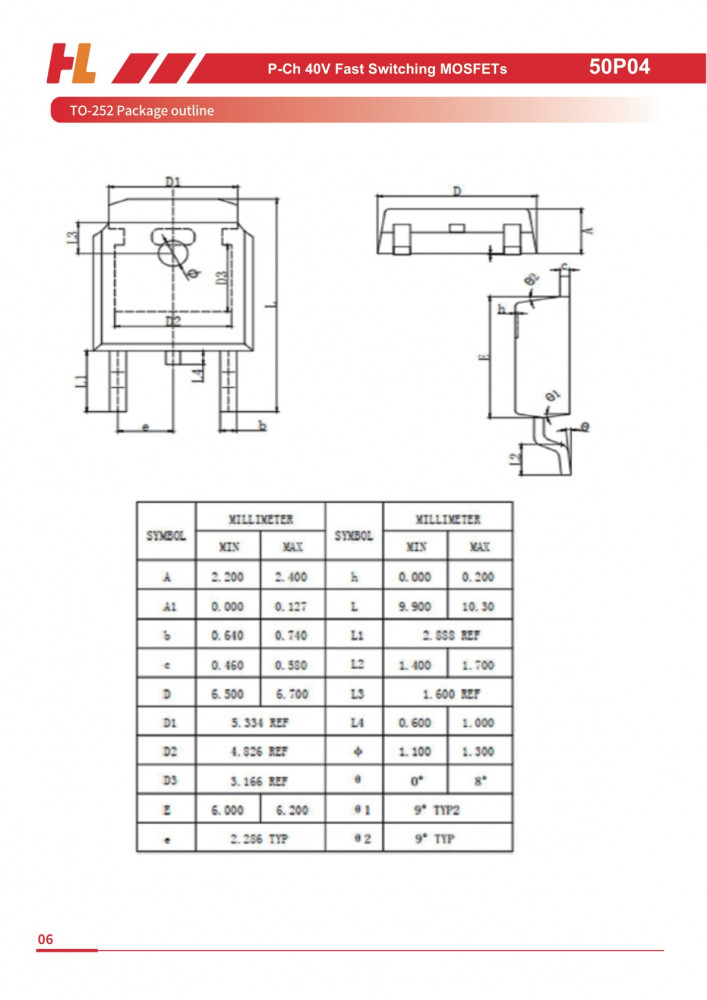 HL 50P04 datasheet page 6