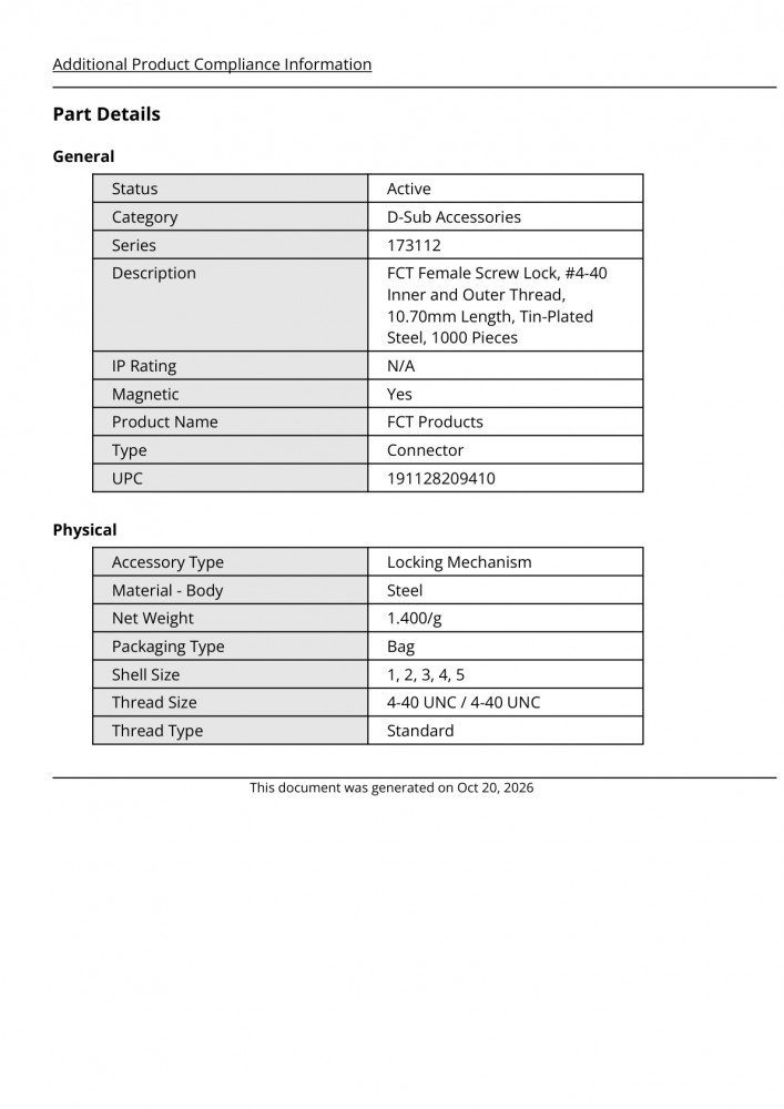 MOLEX 1731120380 drawing, page 2