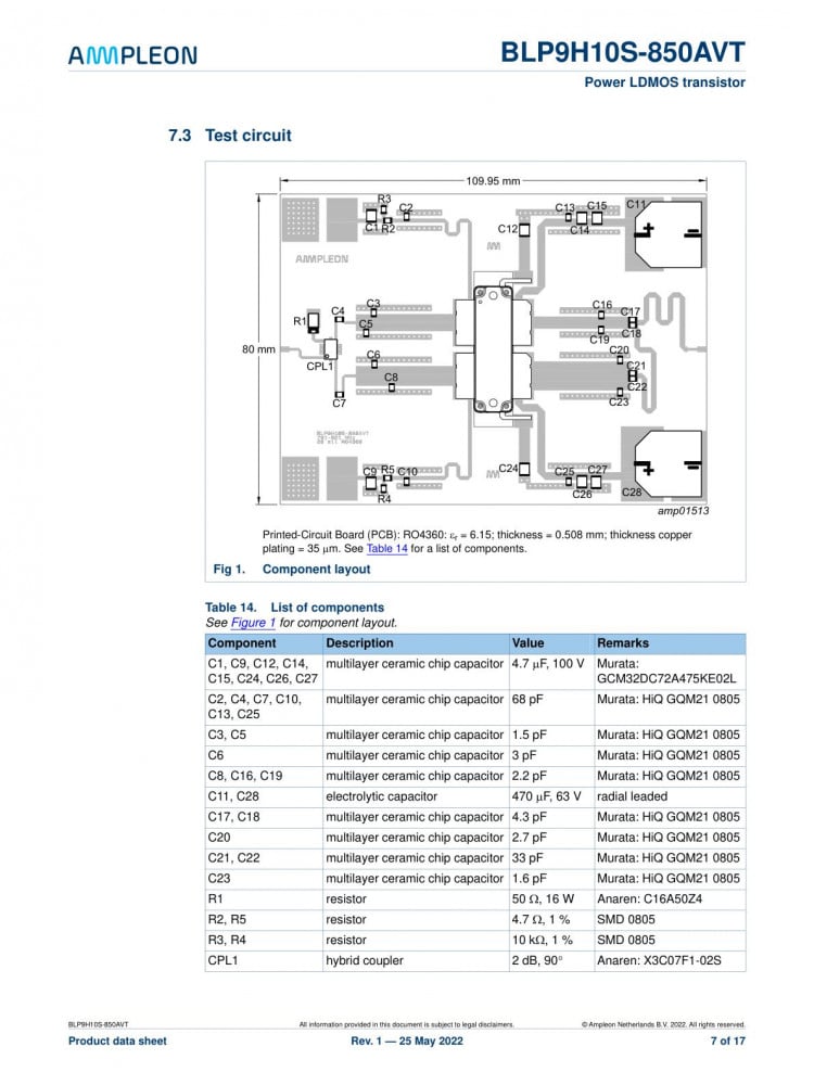 BLP9H10S-850AVTZ datasheet page 7