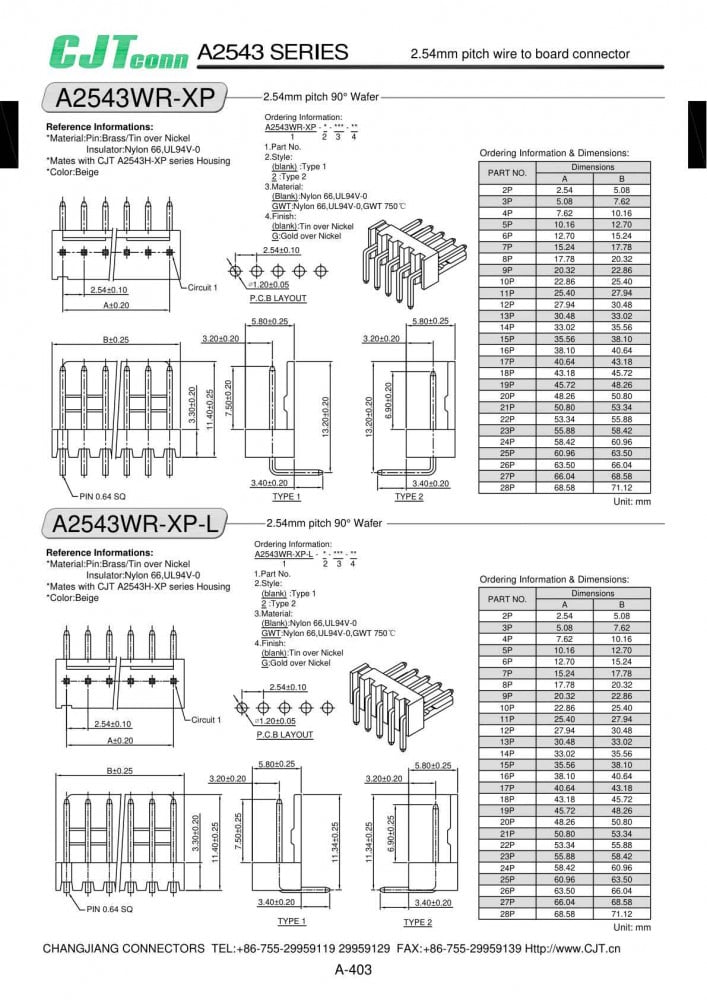 CJT A2543HA-3P-WH datasheet page 5