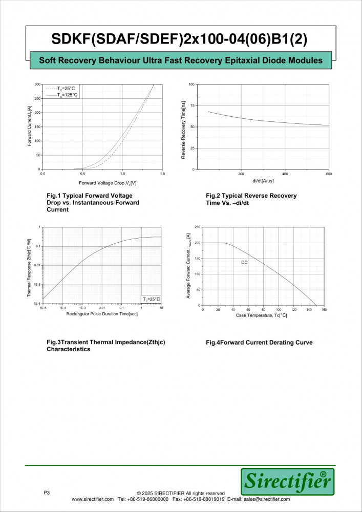 Sirectifier SDEF2X100-04B1 datasheet page 3