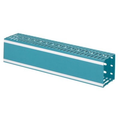 Cable ducting Lina 25 - w. 40 x h. 40 mm - blue 2525 - L. 2m