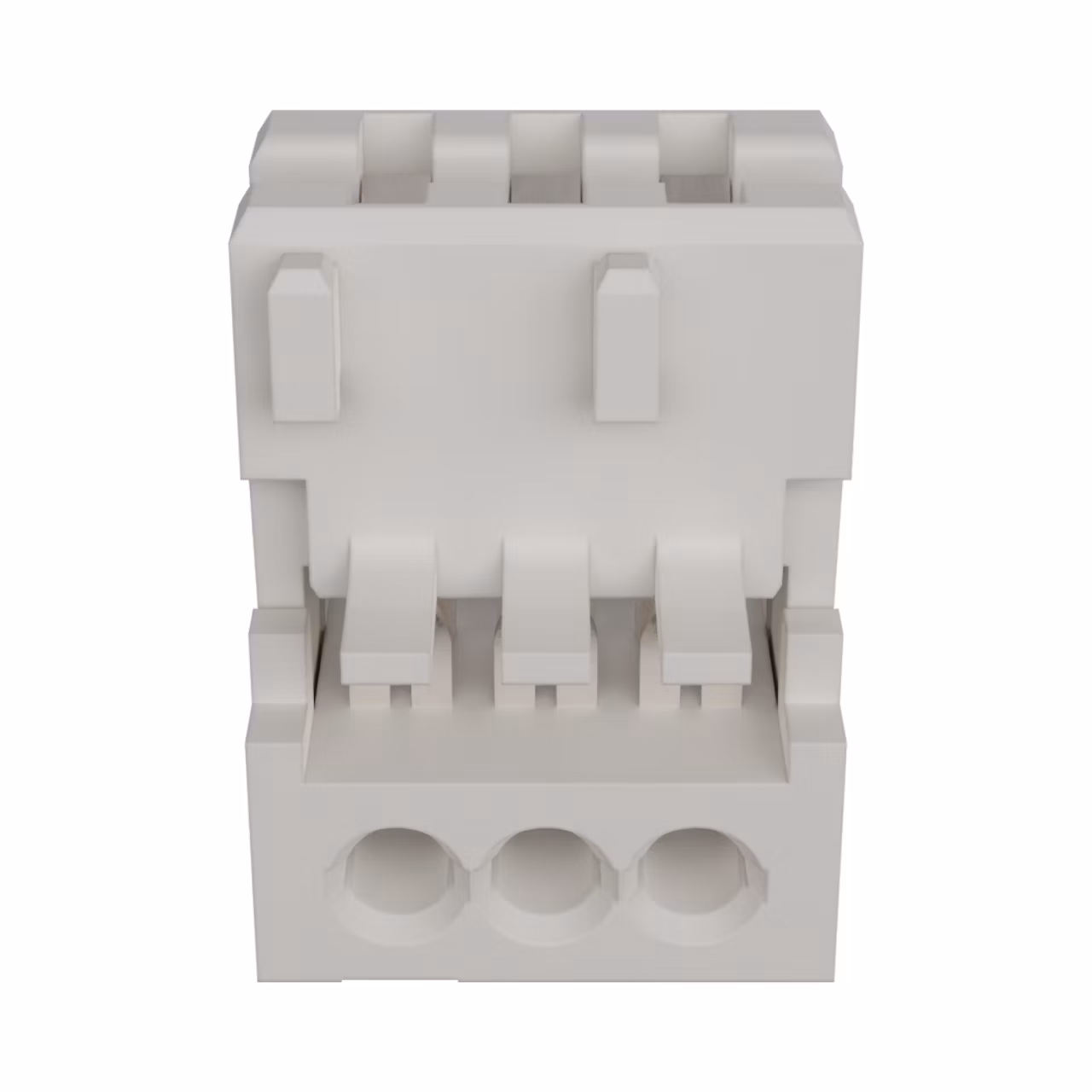 Appli-Mate RAST 2.5 Female Connector, 2.50mm Pitch, 3 Circuits, Positions B & D Removed, Open Endwalls for sale