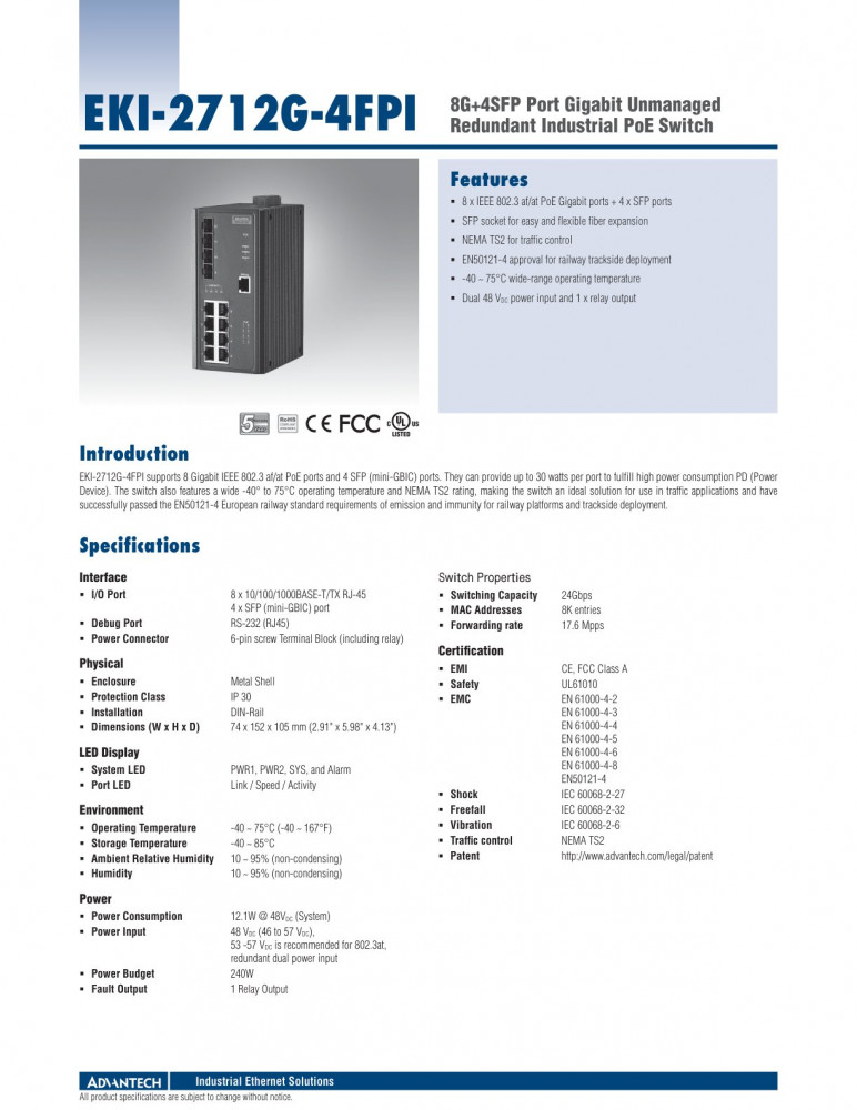EKI-2712G-4FPI product document, page 1