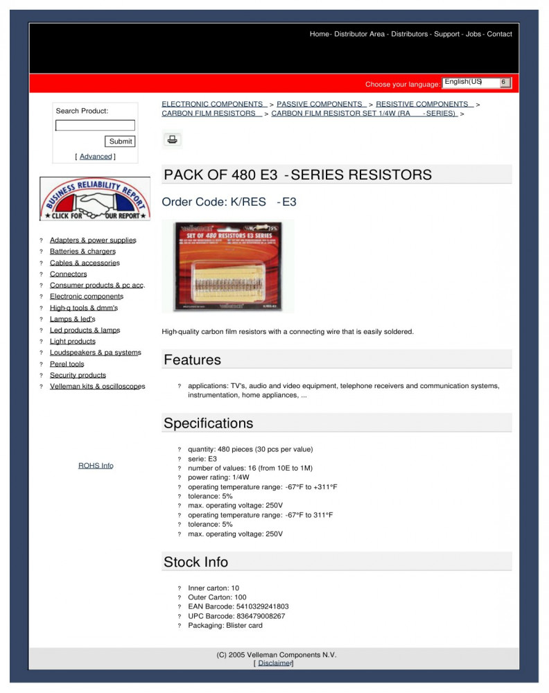 K/RES-E3 product document image
