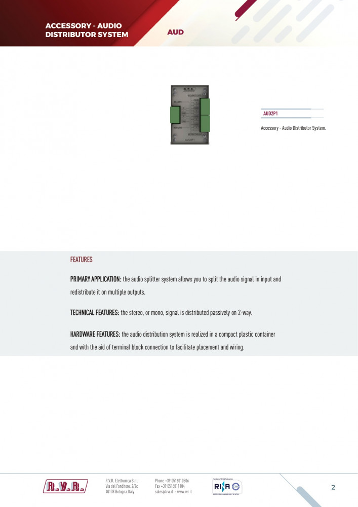 AUD2P1 documentation page 2