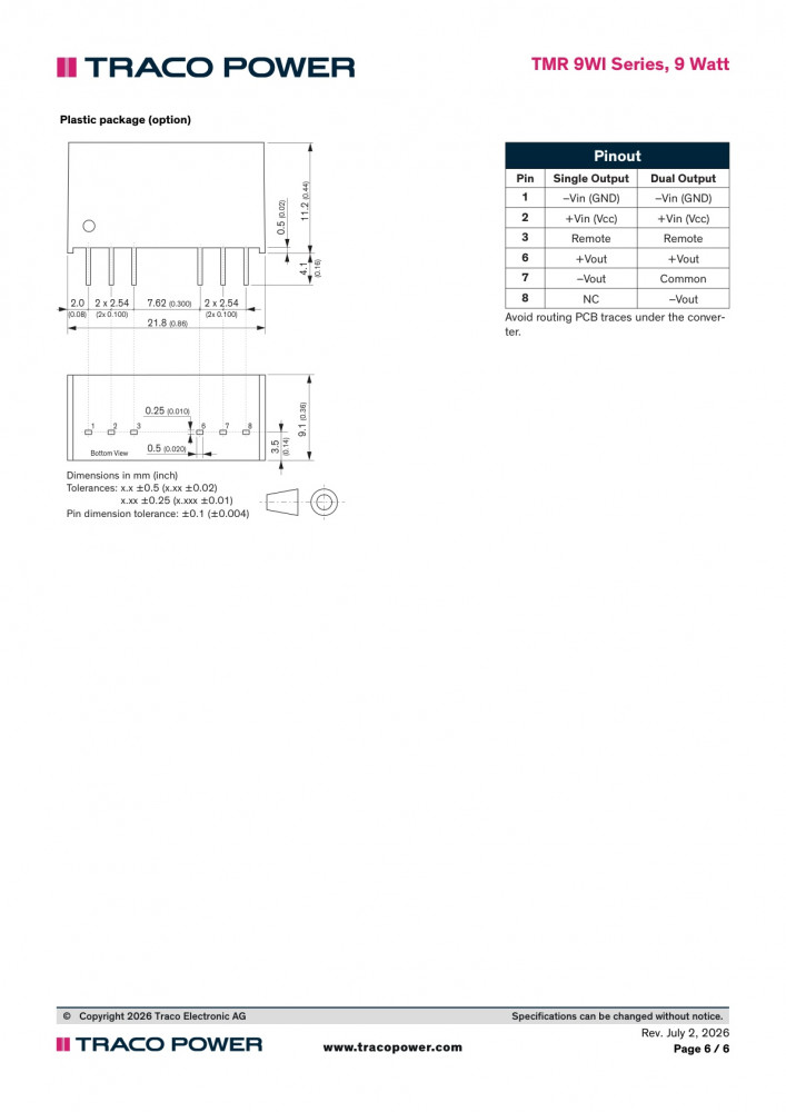 TMR 9WI technical document page 6
