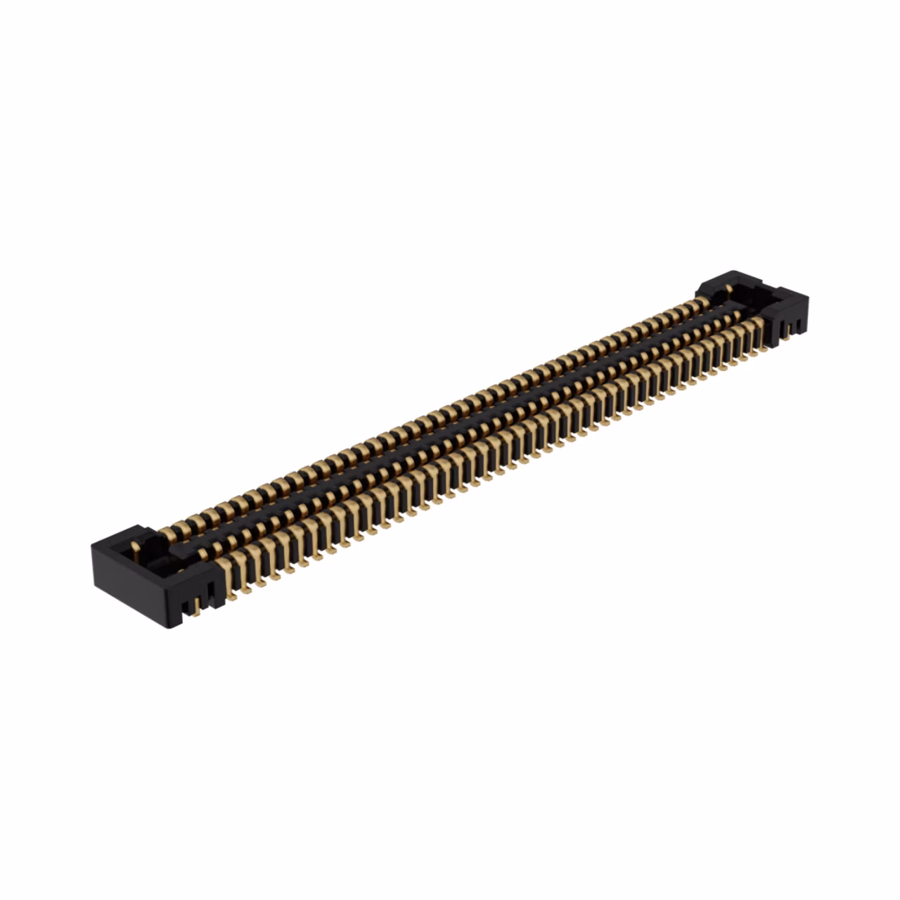 SlimStack Board-to-Board Receptacle, 0.40mm Pitch, Surface Mount, Dual Row, Vertical, 1.00mm Stacking Height, with Solder Tabs, 90 Circuits for sale