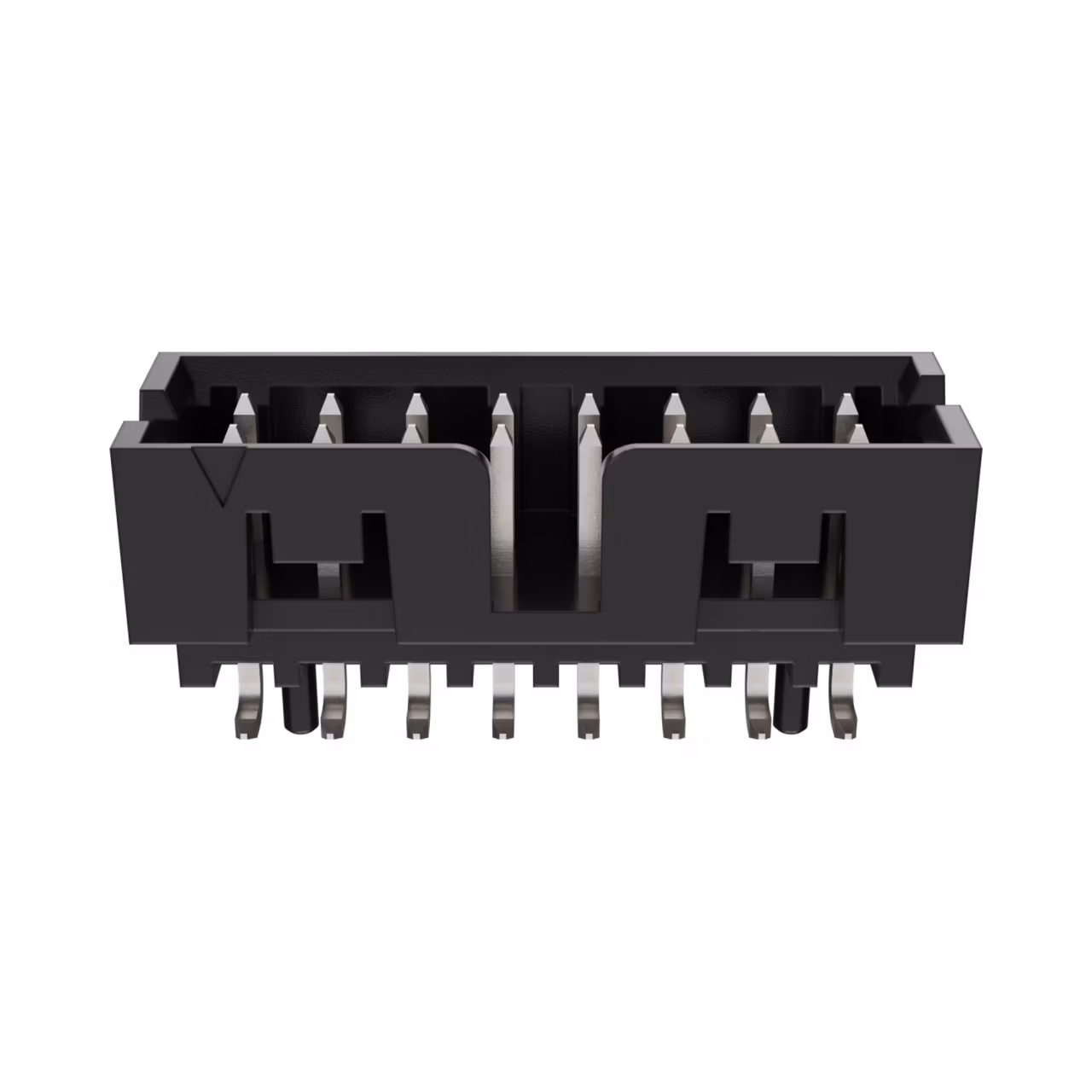 2.00mm Pitch, Milli-Grid PCB Header, Dual Row, Vertical, Surface Mount, Shrouded, 16 Circuits, 2.50µm Matte Tin (Sn) Plating, Dual Side Slots, Dual Friction Locks, Center Polarization, with Pegs, Tape and Reel for sale