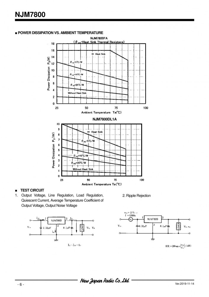 NJM78M05DL1A-TE1 datasheet page 6