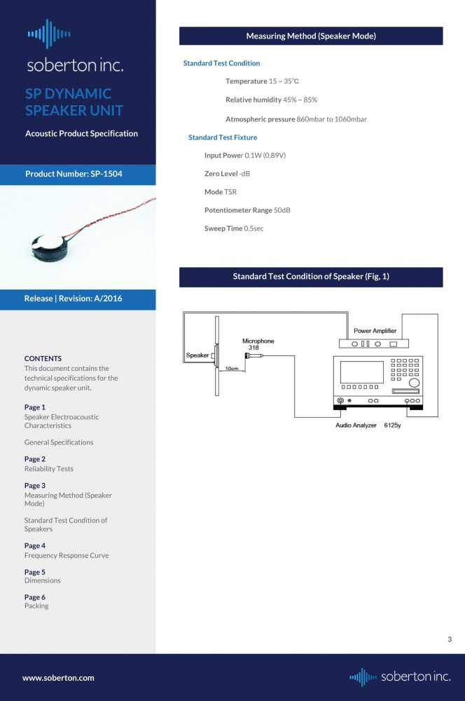 SP-1504 datasheet page 3 preview