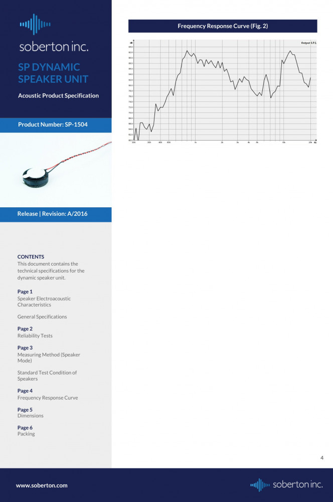 SP-1504 datasheet page 4 preview