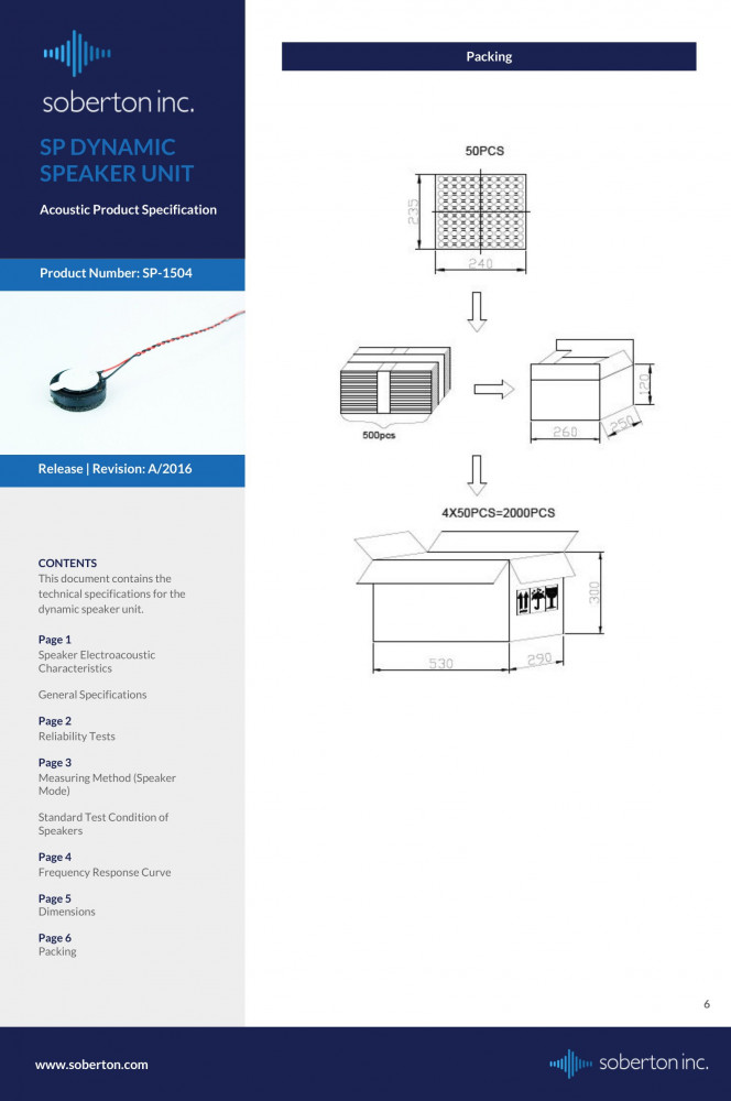 SP-1504 datasheet page 6 preview