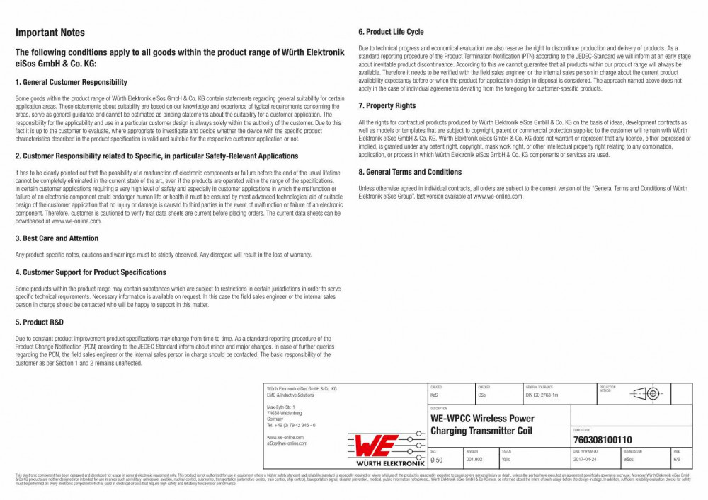 760308100110 datasheet page 6