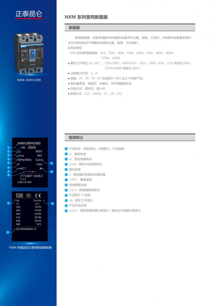 CHINT NXM documentation page 3