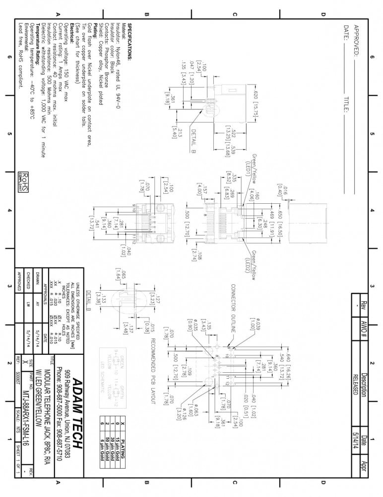 ADAM TECH MTJ-88ARX1-FSM-L16 product document