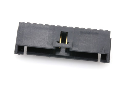 2.54mm Pitch SL Header, Single Row, Right Angle, 3.05mm Pocket, Shrouded, with Press-fit Plastic Peg, 11 Circuits, Tin (Sn) Plating