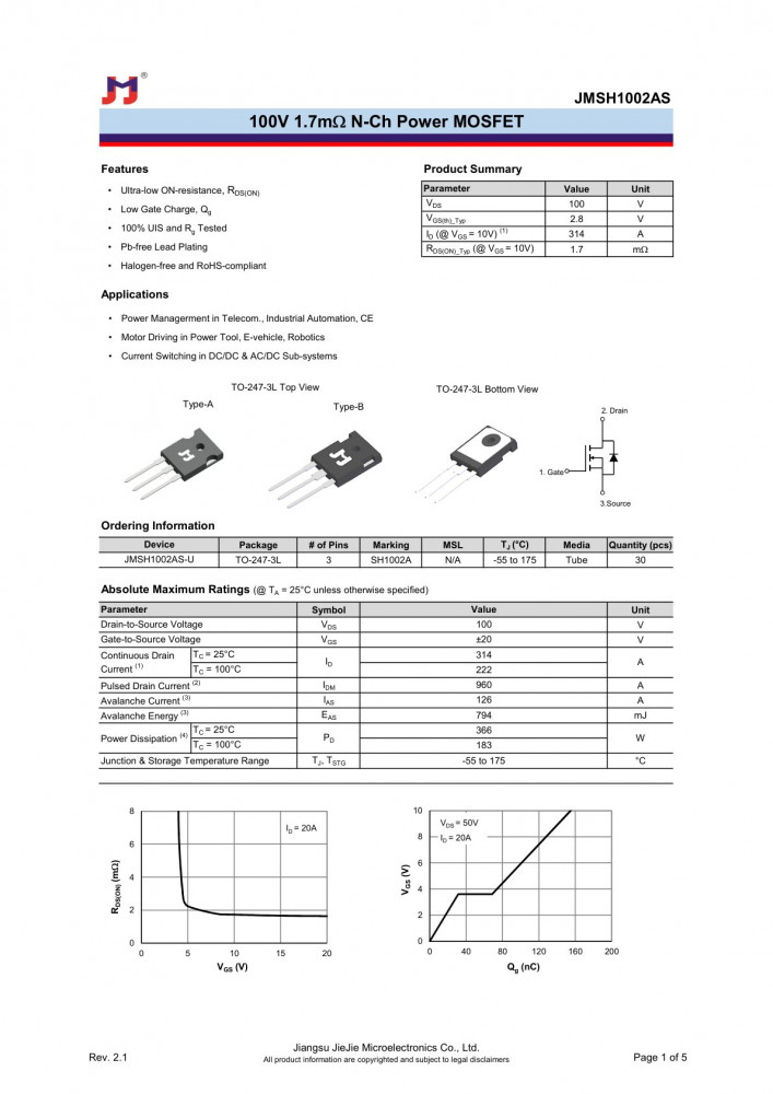JMSH1002AS-U datasheet page 1
