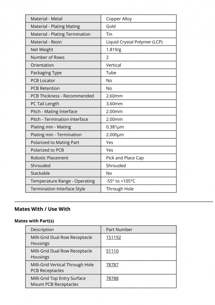 MOLEX product specification page 3