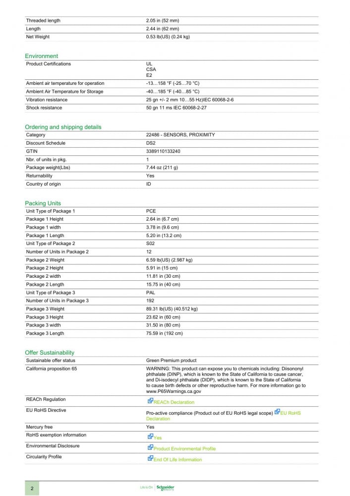 XS618B1PAL5 technical document page 2
