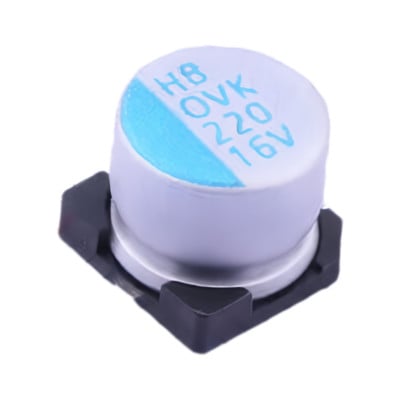 Lelon OVK101M1ETR-0807 Aluminum-Polymer Capacitor
