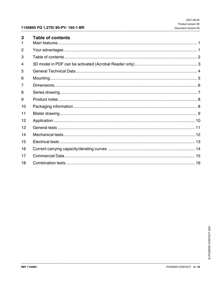 Phoenix Contact 1156865 technical document page 2