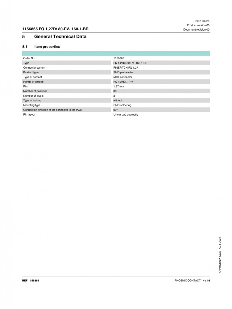 Phoenix Contact 1156865 technical document page 4