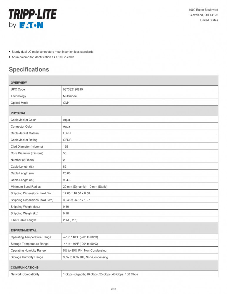 N820-25M-OM4 technical document page 2