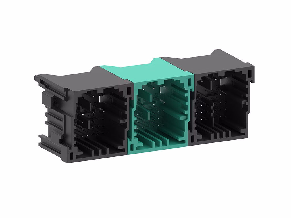stAK50h 3 Bay Vertical Hybrid Header, 86 Circuits, Bay 1: 27 Circuits/Key 1/Black; Bay 2: 27 Circuits/Key 2/Green; Bay 3: 32 Circuits/Key 1/Black; Tray for sale