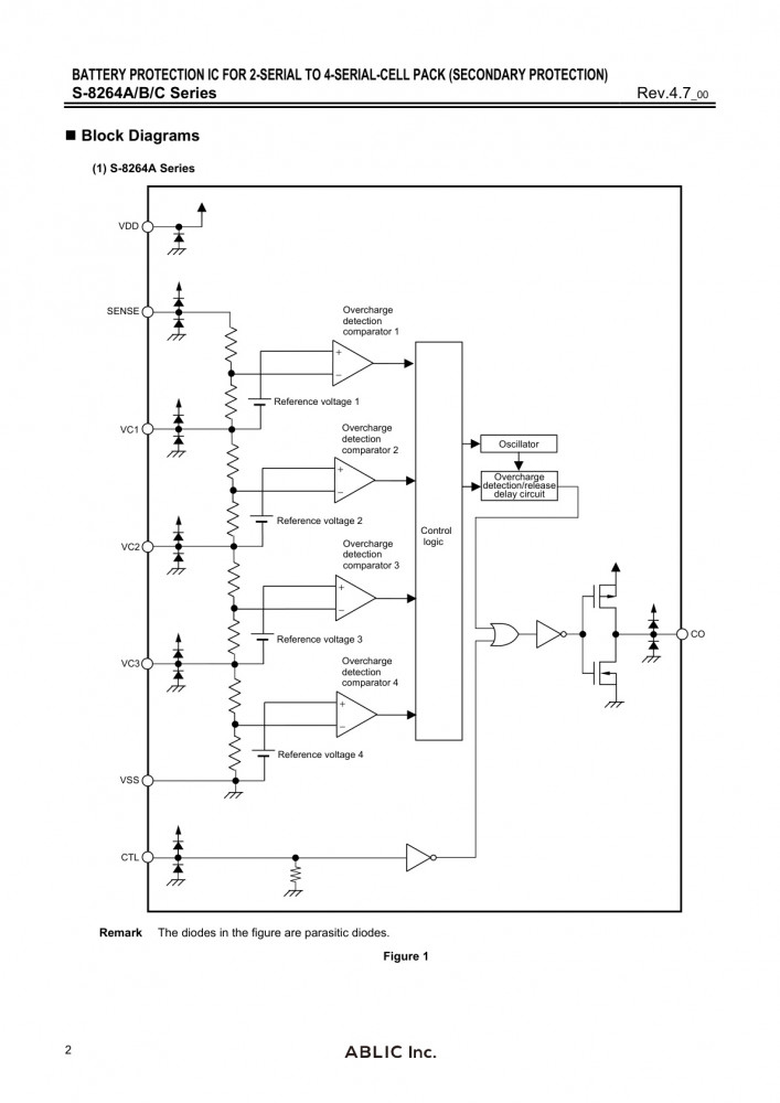 ABLIC S-8264AAV-I8T1U datasheet page 2