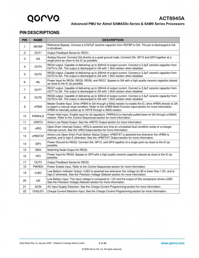 ACT8945AQJ405-T datasheet page 6