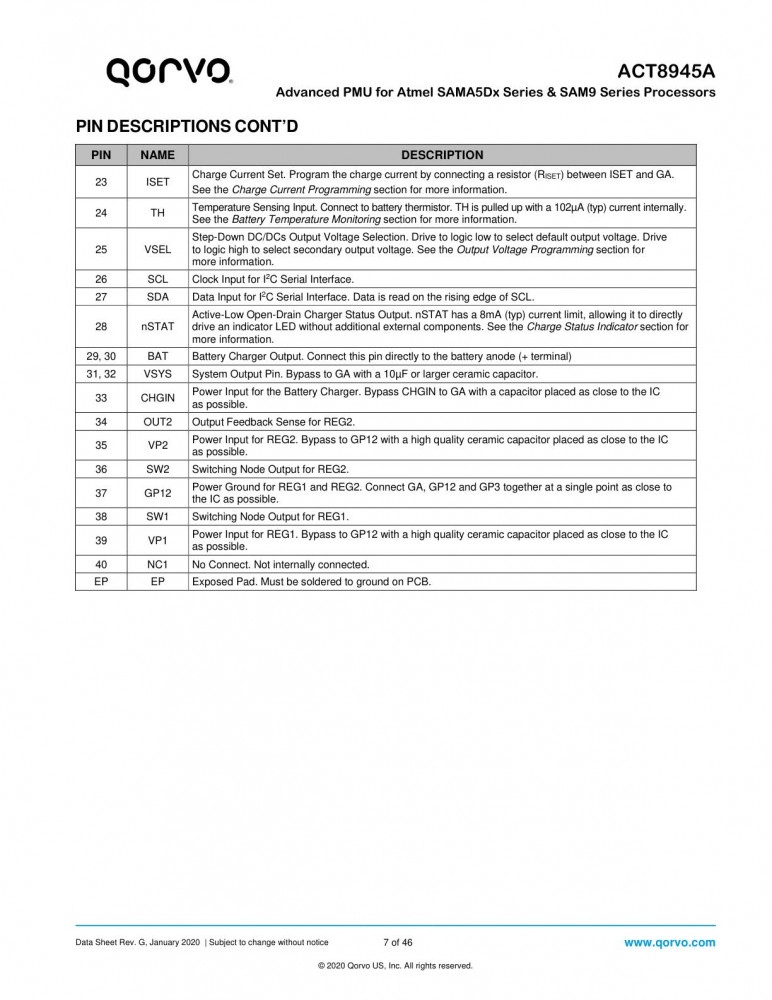 ACT8945AQJ405-T datasheet page 7