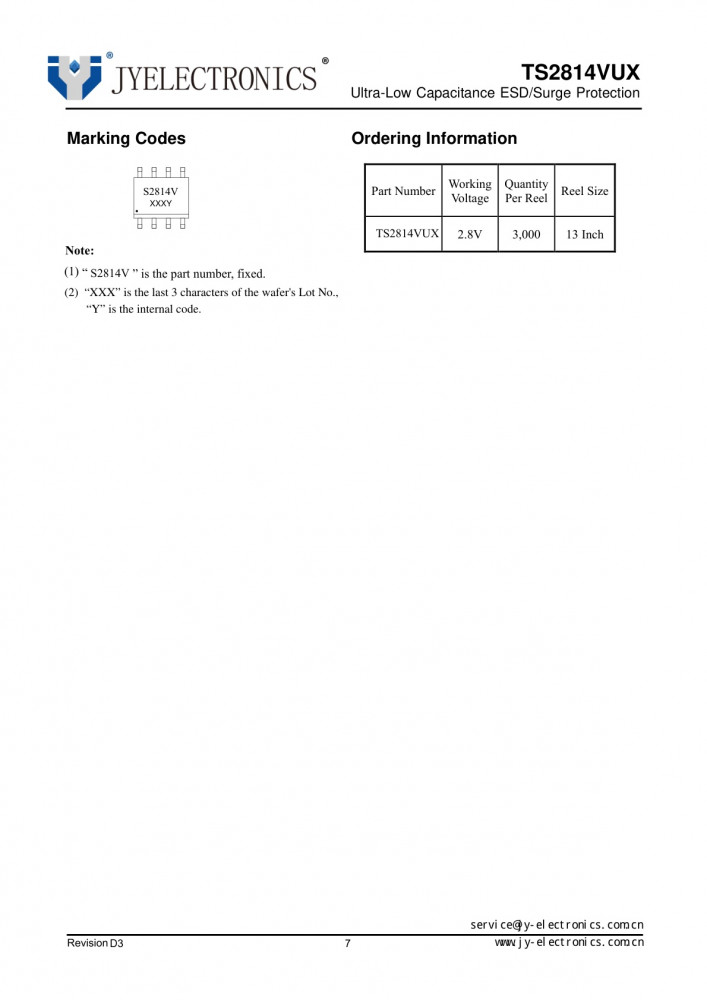 TS2814VUX datasheet page 7