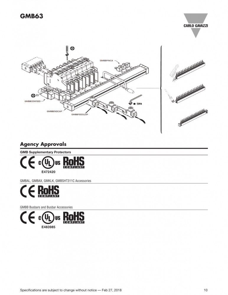 GMB63 product documentation page 10