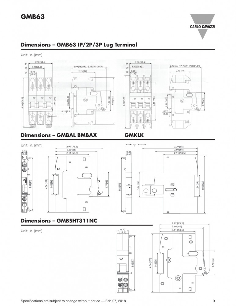 GMB63 product documentation page 9