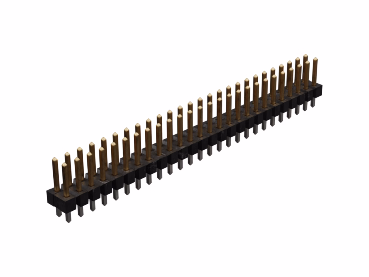C-Grid Header, 2.54mm Pitch, Through Hole, Dual Row, Vertical, 52 Circuits, 0.38µm Gold (Au) Plating, Bag Packaging, Lead-Free for sale