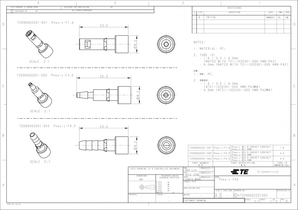 TE Connectivity Pneu-c drawing page 1