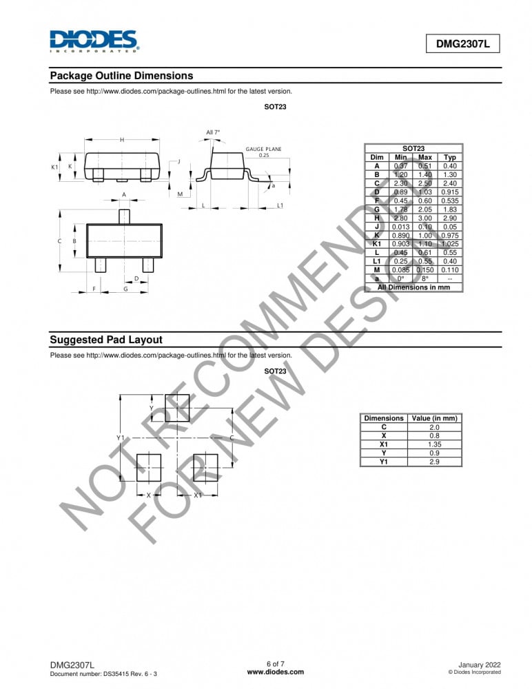 DMG2307L-7 datasheet page 6