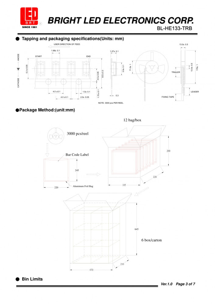 BL-HE133-TRB datasheet page 3