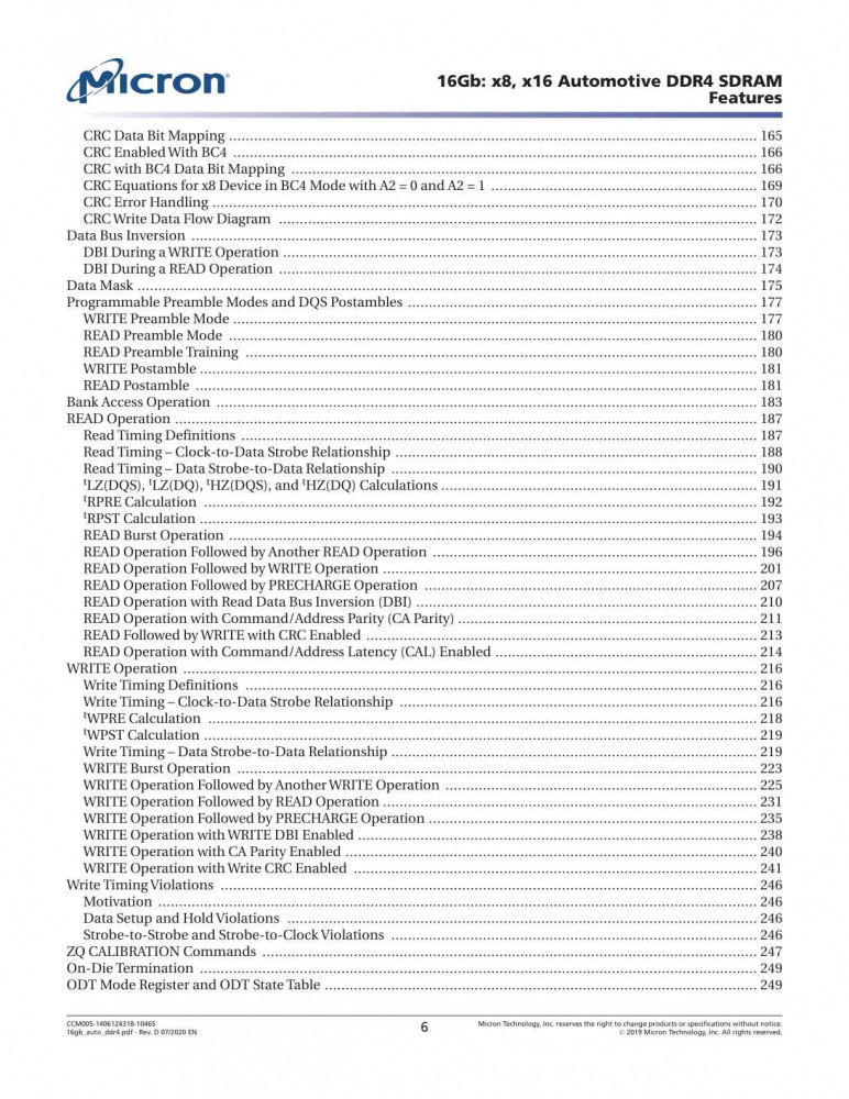 DDR4 SDRAM document page 6