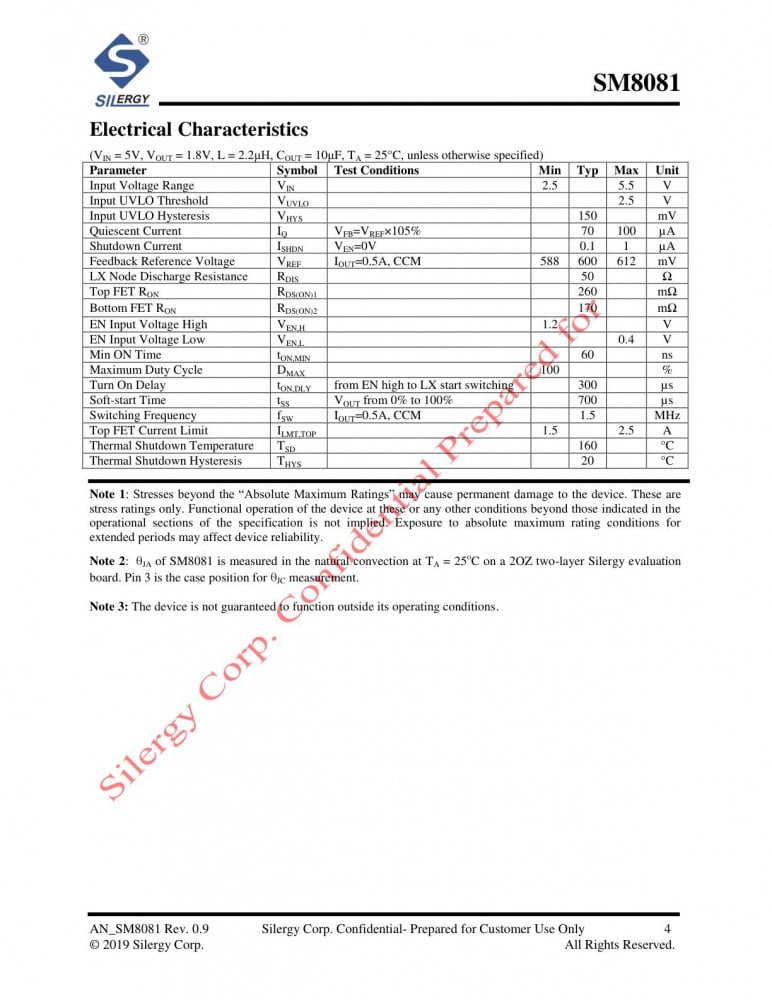 SM8081AAC datasheet page 4