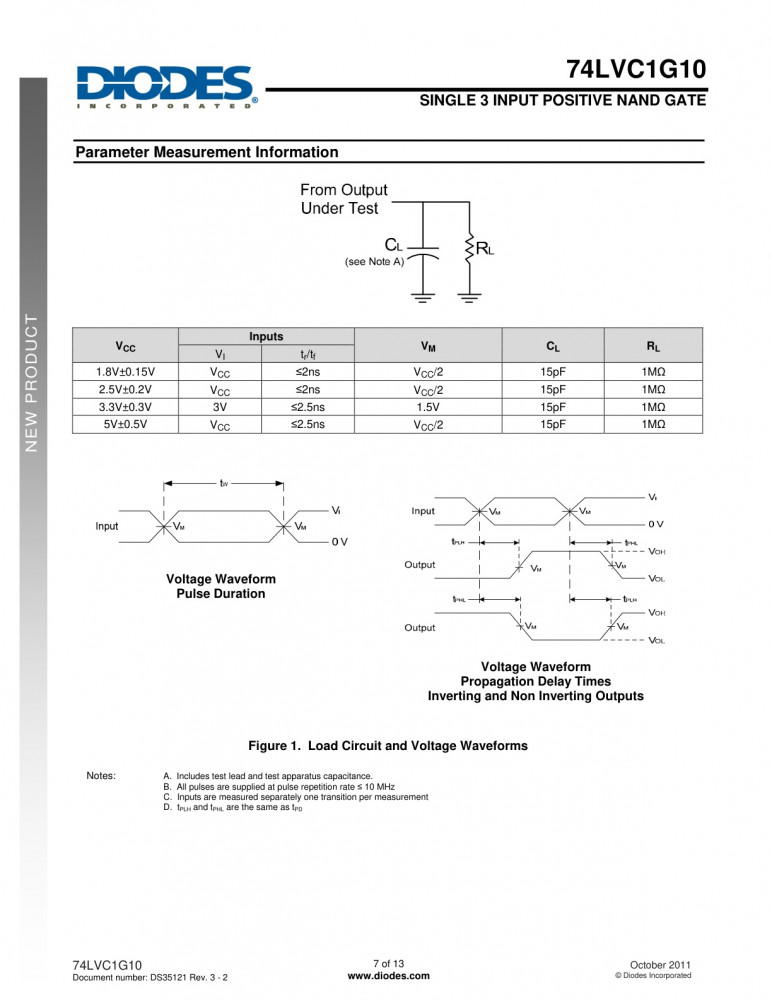74LVC1G10W6-7 datasheet page 7
