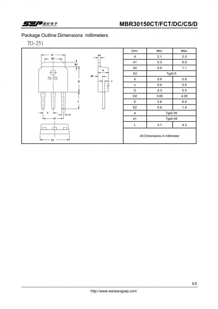 MBR30150FCT datasheet page 5