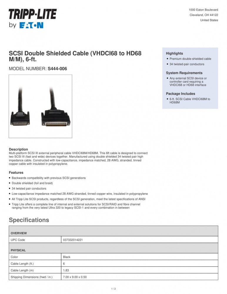 S444-006 technical document page 1
