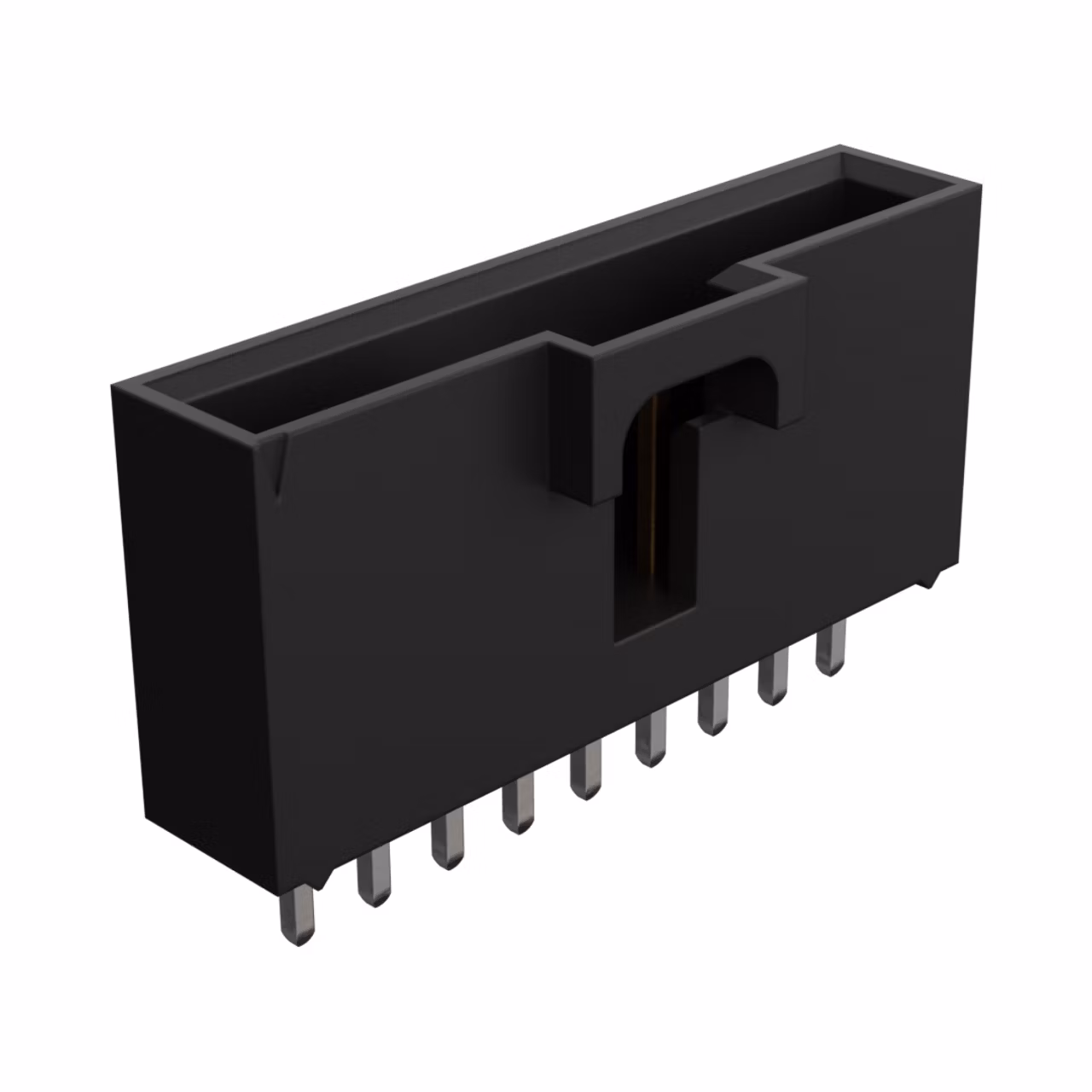 2.54mm Pitch SL Header, Single Row, Vertical, 3.05mm Pocket, Shrouded, 4.06mm Tail Length, 9 Circuits, 0.76µm Gold (Au) Selective Plating, Tin (Sn) Tail Plating for sale