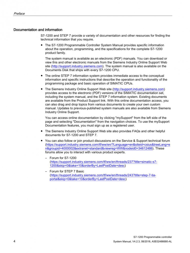 SIMATIC manual page 4